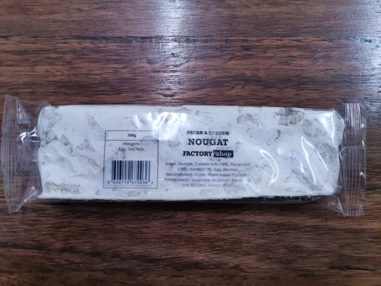 Nougat Pecan and Cashew - Factory Reject Nougat 100g roughly - Nutting ...